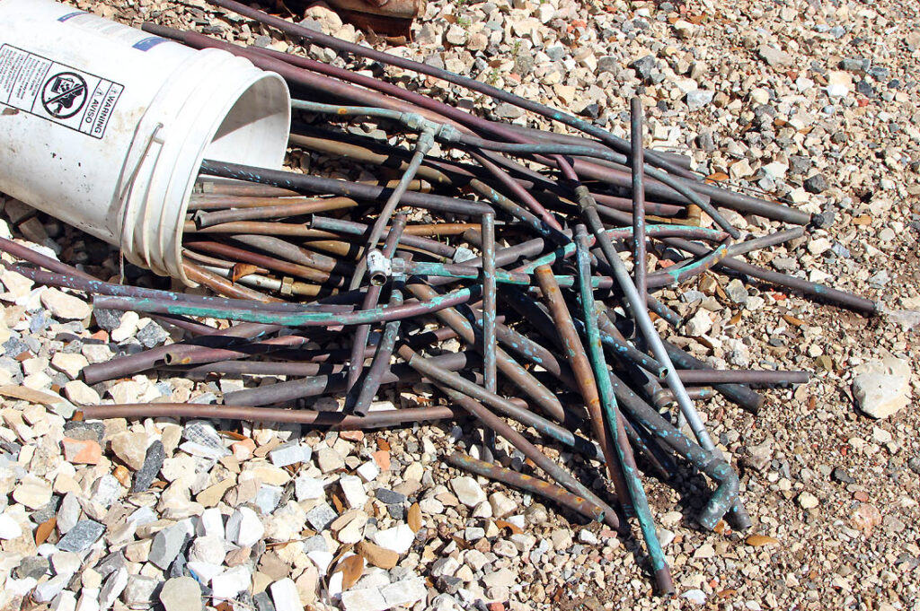 Copper Pipe Scrap - Raines - Water Harvest